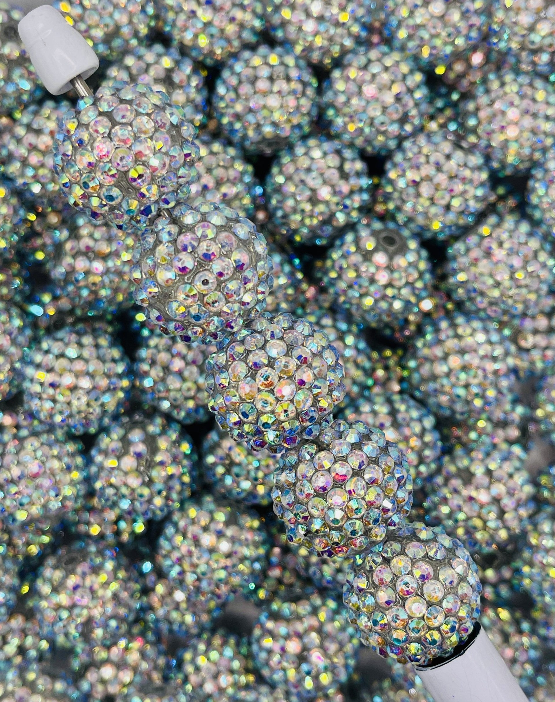 Light Blue AB Rhinestone Beads